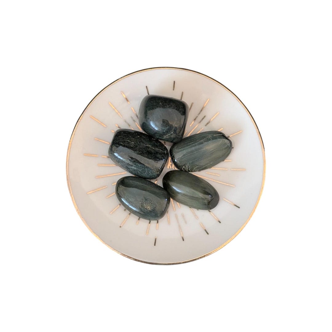 Silver Cats Eye Crystal Tumblestone - Natural Cats Eye - Eagle Eye ...