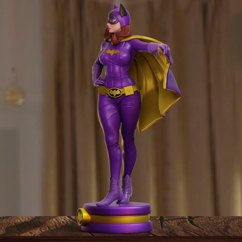 Batgirl 1966, 22 Cm, Resin Scale 1/9 Model Kit Painted 3d Printed GK ...