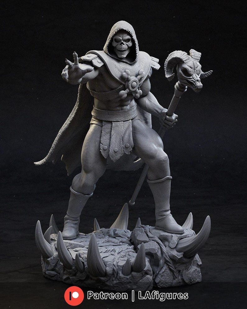 Skelator, 216mm 12K Resin Model Kit Painted 3d Printed DIY Figure - Etsy