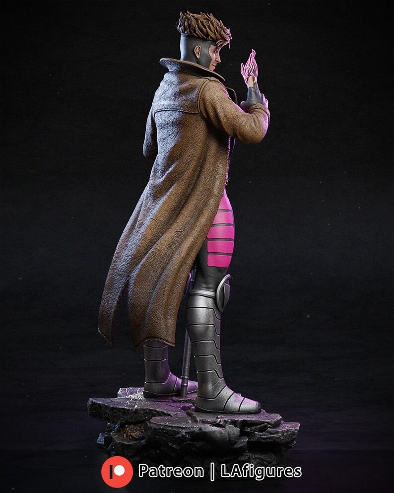 Gambit, 230mm, 12K Resin Model Kit Painted 3d Printed DIY Figure - Etsy