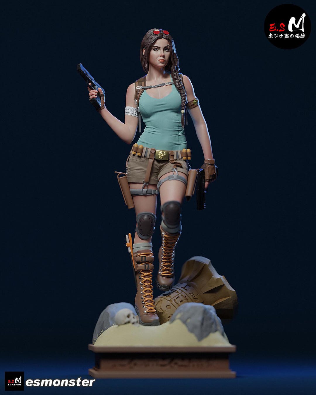 Lara Croft, Resin Model Kit Painted 3d Printed GK Statue Figure - Etsy
