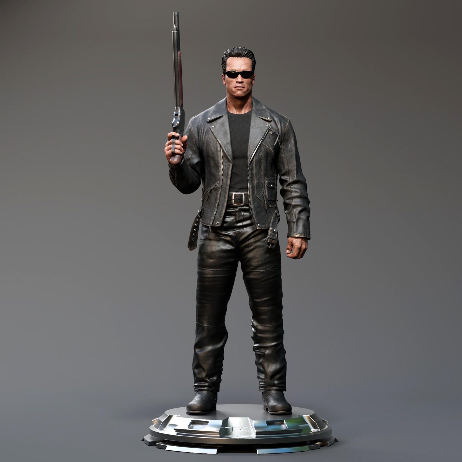 Terminator, T-800, 1/9 24 CM Resin Model Kit Painted 3d Printed GK ...