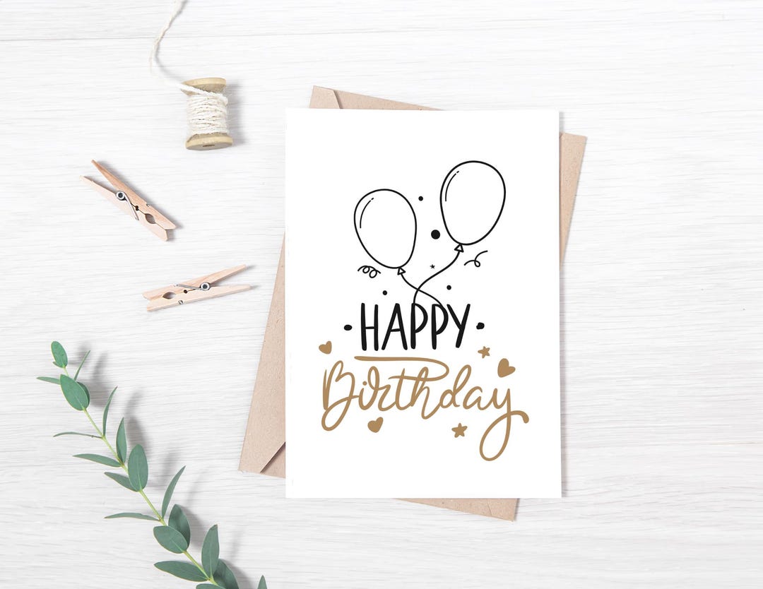 Happy Birthday Card | Digital Download - Etsy