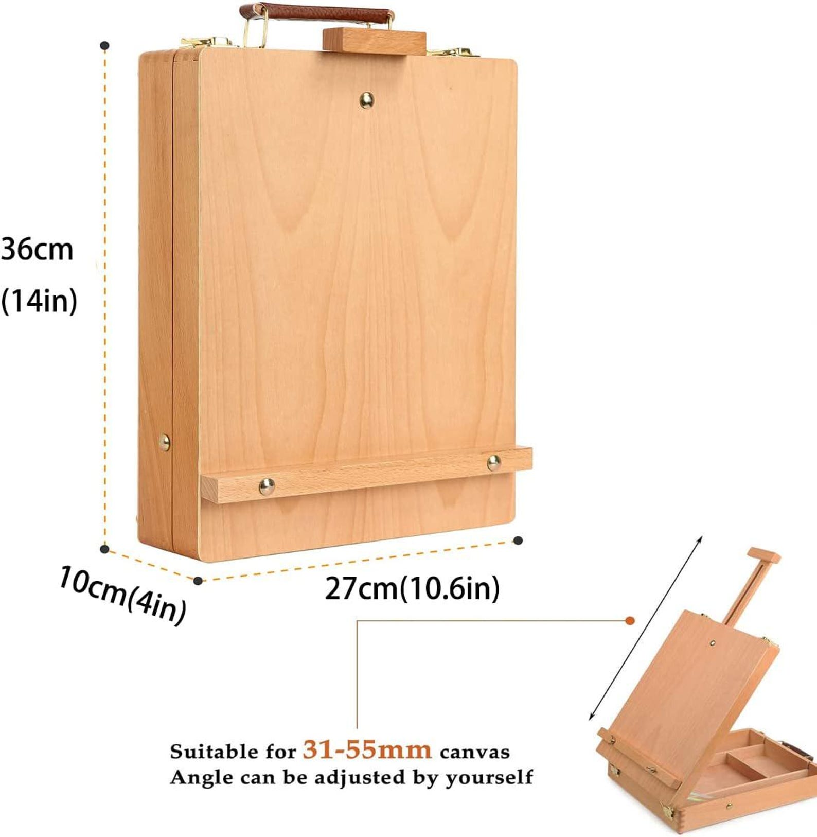 Wooden Table Box Easel Adjustable Easel Wood Table Sketch Box Easels ...