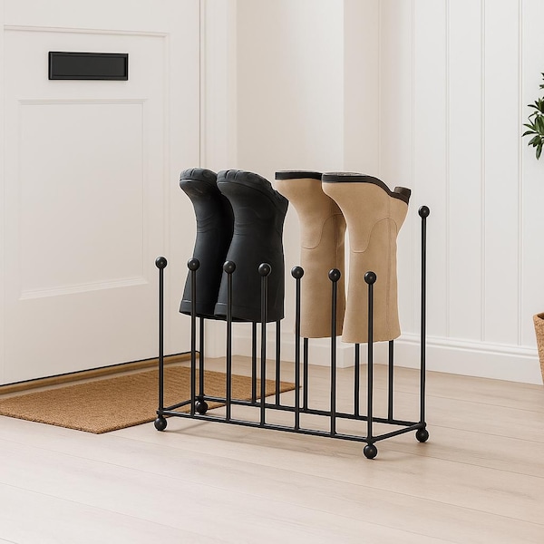 Metal Black Shoe Rack - Etsy UK