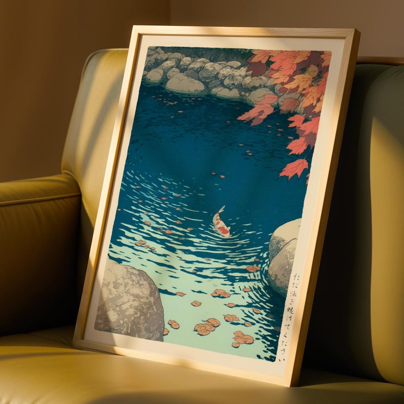 Fish Woodblock Print - Etsy