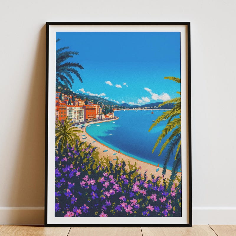 French Riviera Print - Etsy