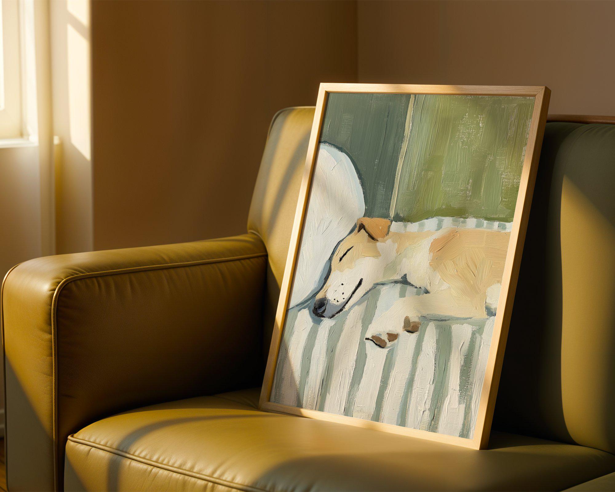 Whippet Wall Art Print – Peaceful Whippet Poster, Elegant Dog Wall ...