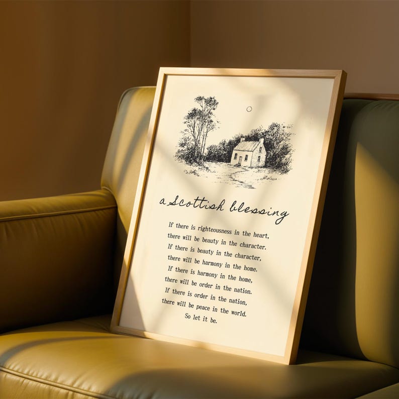 Scottish Blessing Landscape Art – “may the Blessing of Light Be on You ...