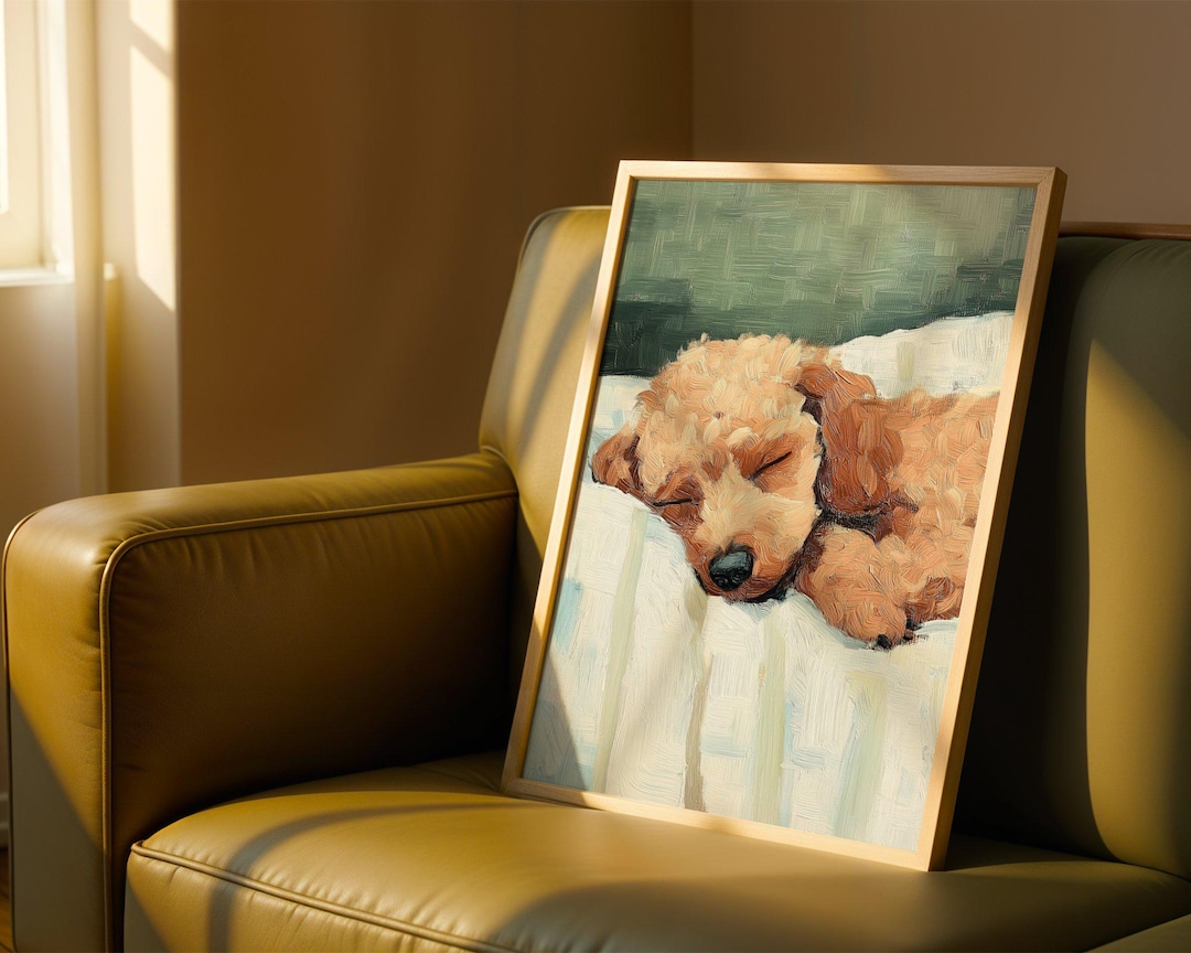 Poodle Wall Art Print – Elegant Poodle Poster for Dog Lovers, Chic Dog ...