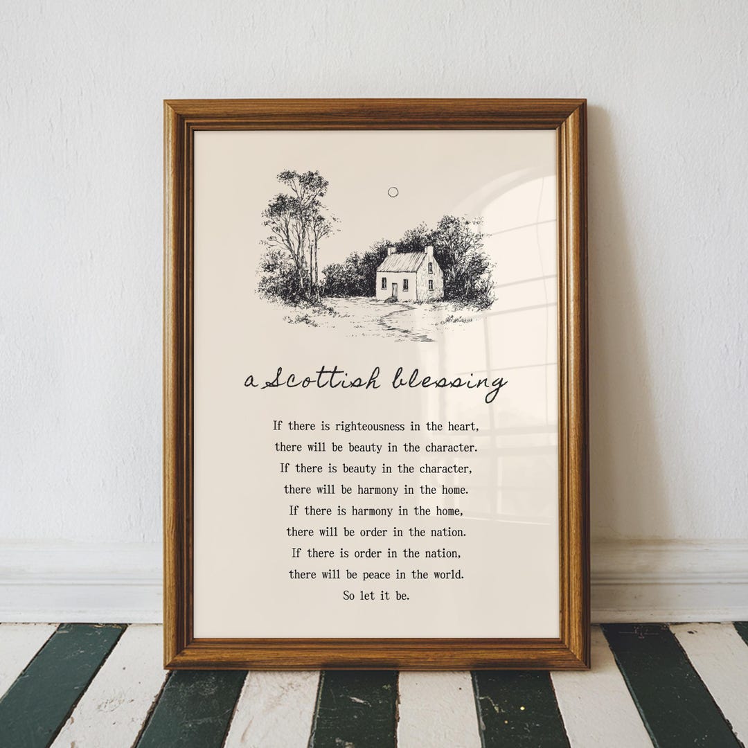 Scottish Blessing Landscape Art – “may the Blessing of Light Be on You ...