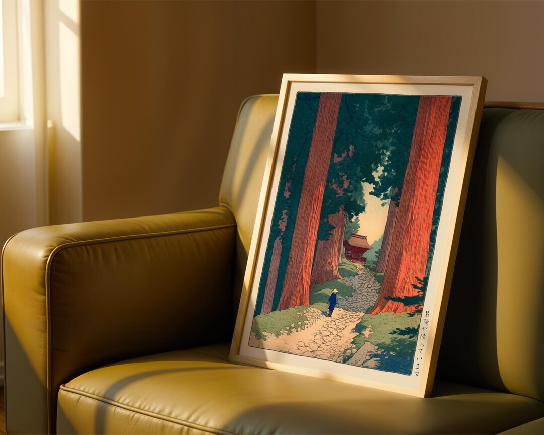 Japanese Cedar Forest Print - Hasui Kawase Inspired Japanese Wall Art ...