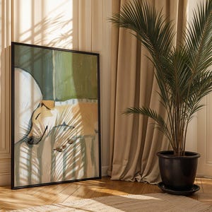 Whippet Wall Art Print – Peaceful Whippet Poster, Elegant Dog Wall ...