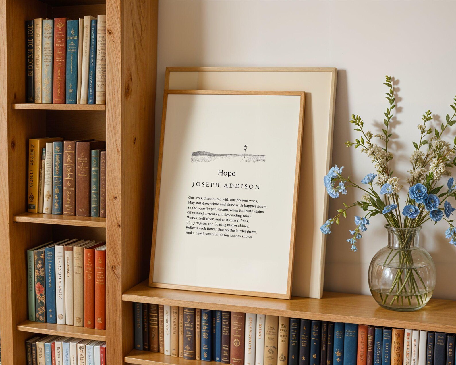 Hope Poem by Joseph Addison Wall Art Print: Minimalist Poetry Poster - Etsy