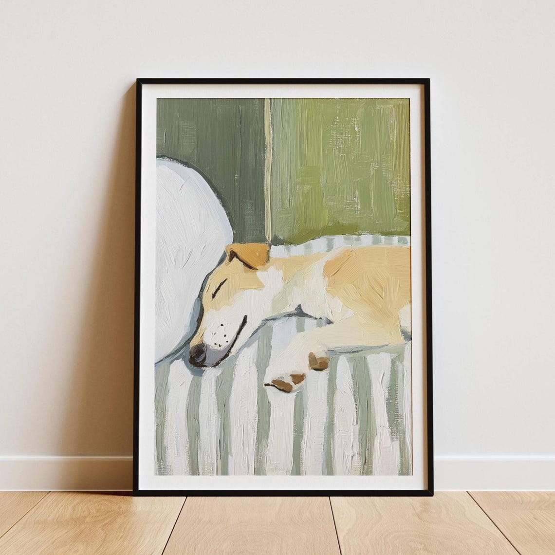 Whippet Wall Art Print – Peaceful Whippet Poster, Elegant Dog Wall ...