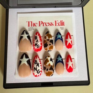 Cowboy Carter Press on Nails: Western Nail Art - Etsy