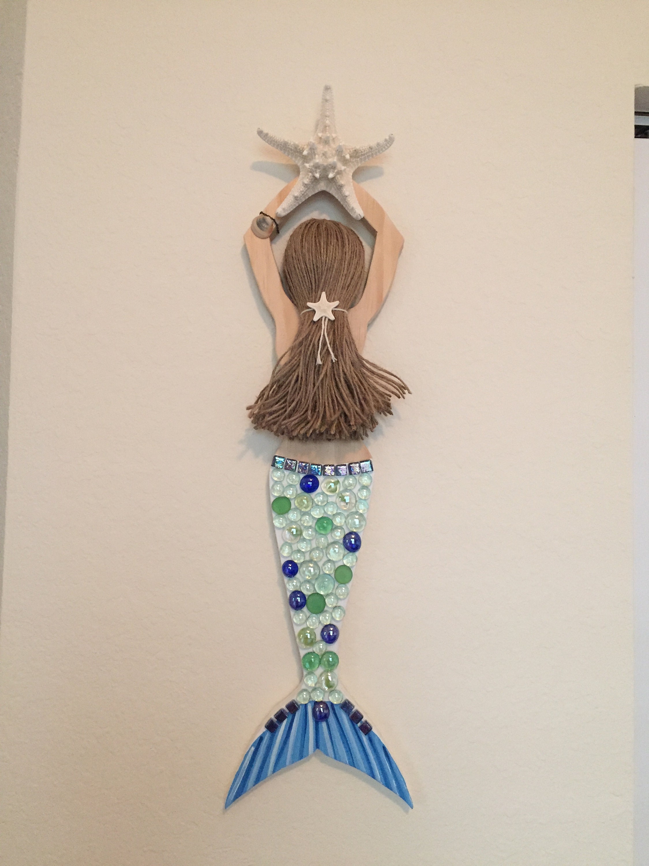 Mermaid emily Carved From Wood Hand Decorated and Painted | Etsy