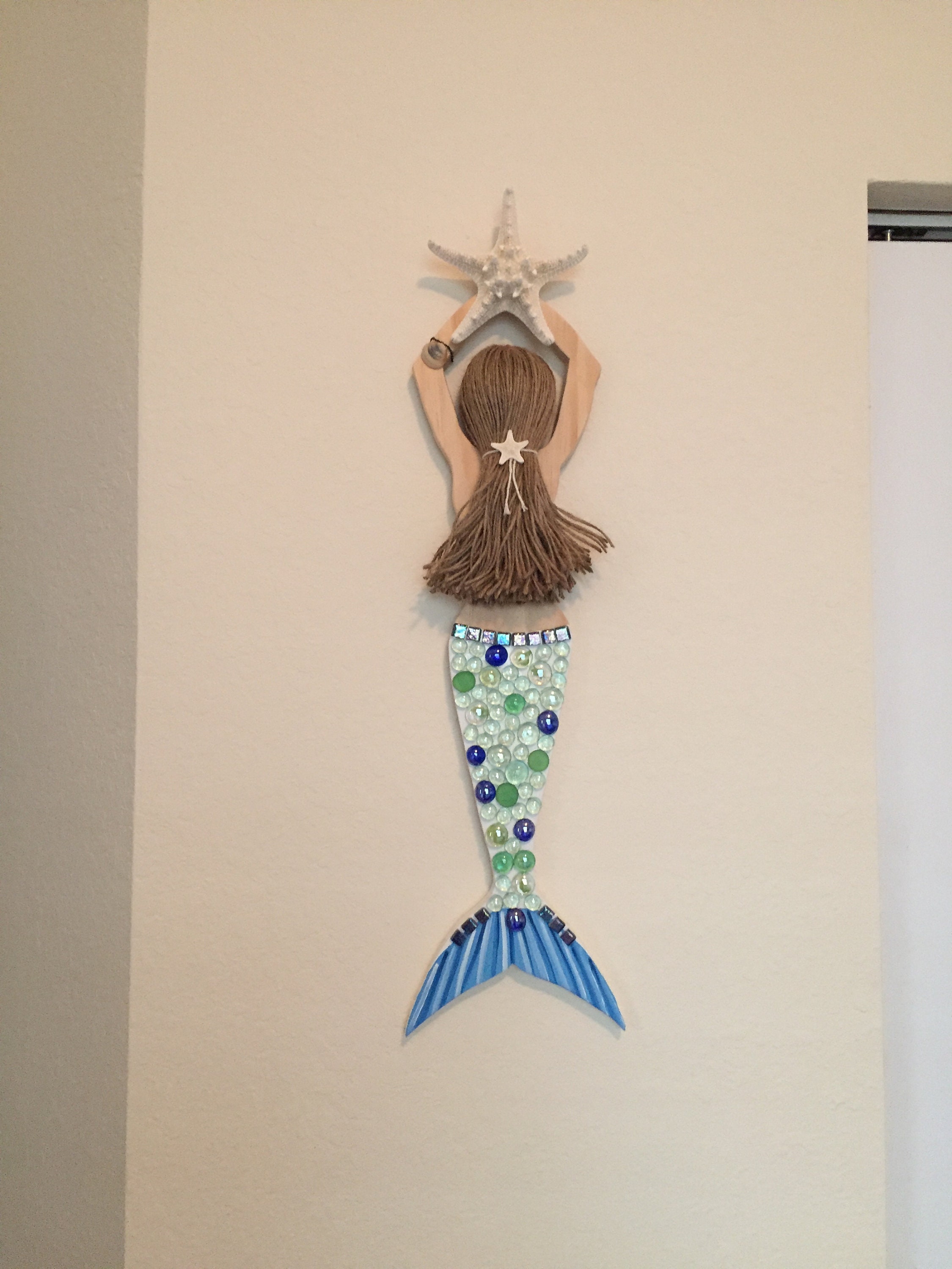 Mermaid emily Carved From Wood Hand Decorated and Painted | Etsy