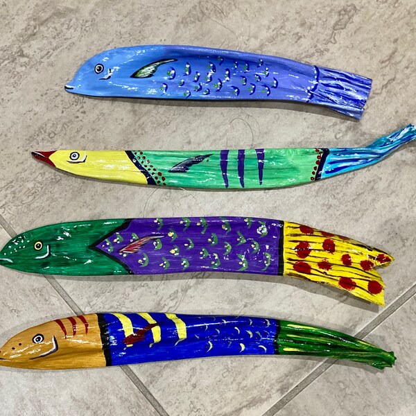 Hand Painted Fish - Etsy