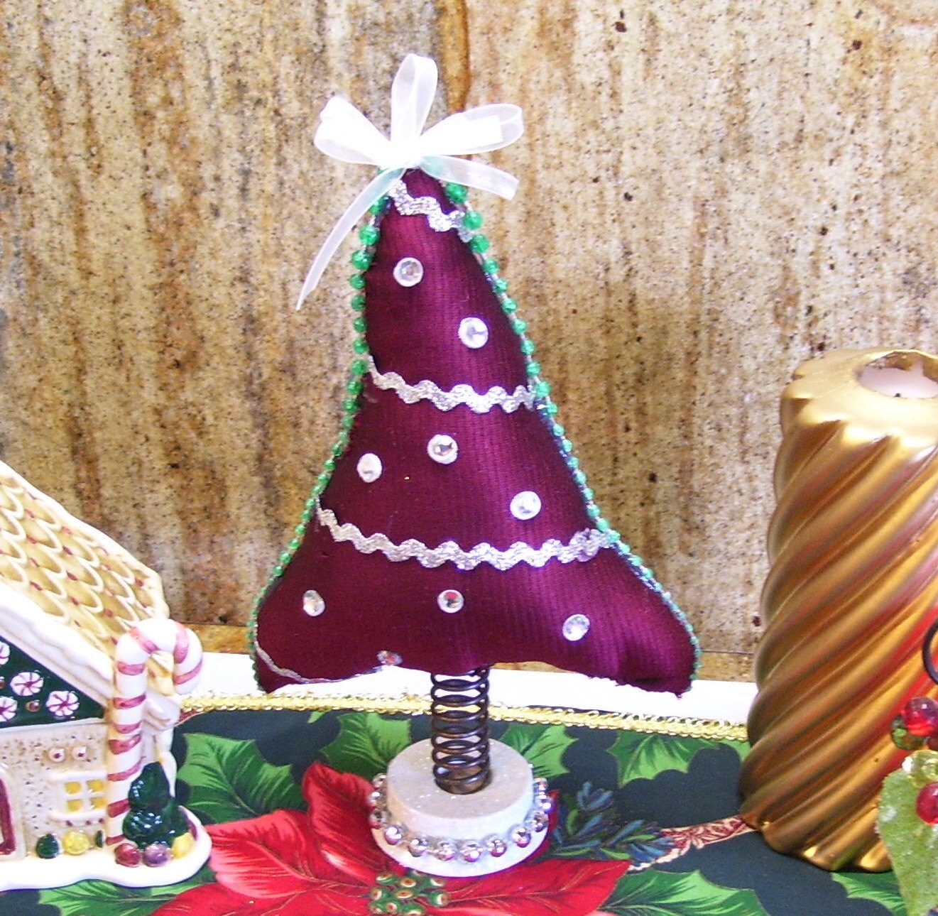 Miniature Christmas Tree Decoration Table Top/ Shelf Sitter | Etsy