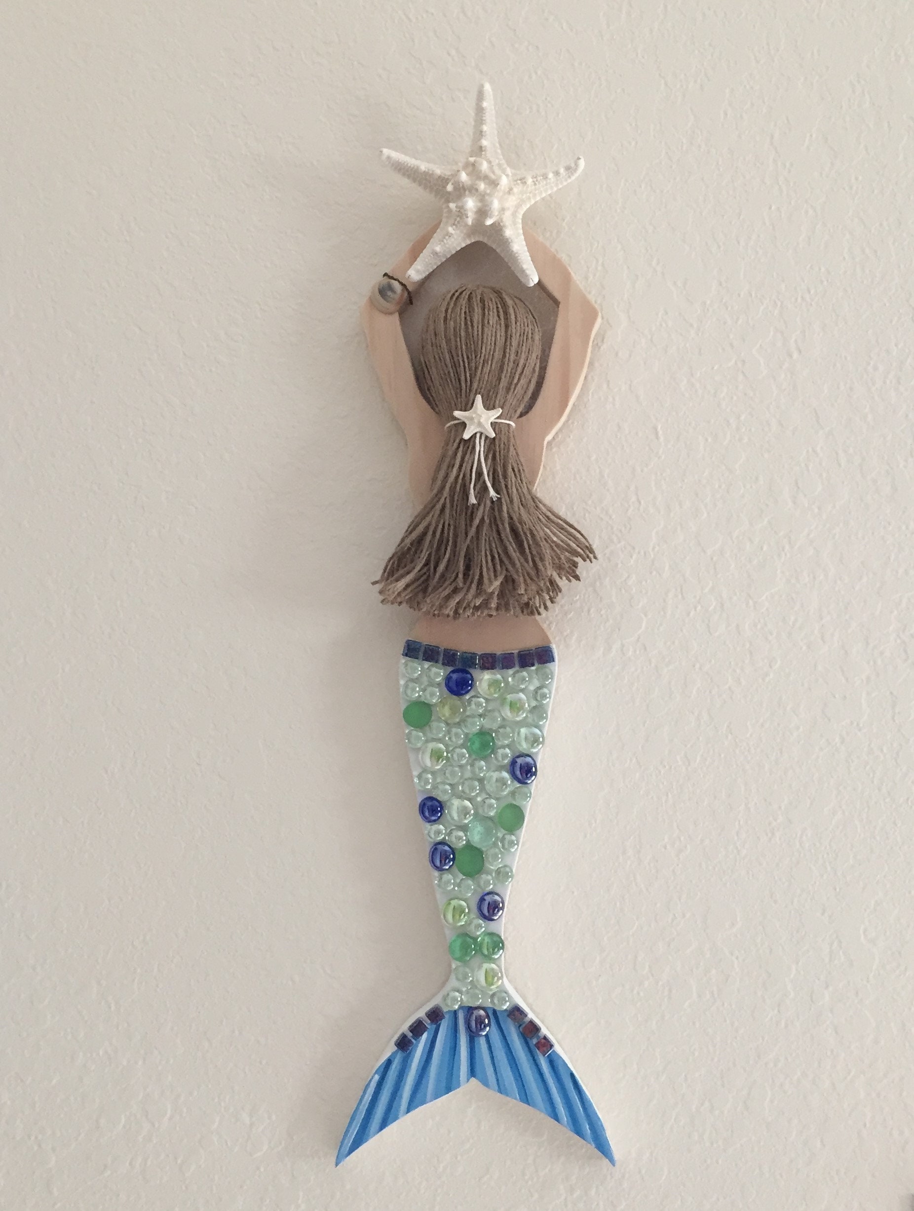 Mermaid emily Carved From Wood Hand Decorated and Painted | Etsy
