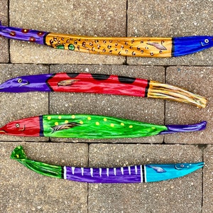 Tropical Fish on Areca Palm Seed Pods Hand Painted - Etsy