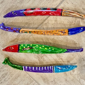 Tropical Fish on Areca Palm Seed Pods Hand Painted - Etsy