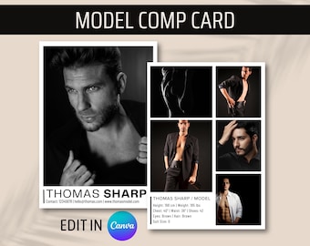 Comp Card, Model Comp Card Template, Zed Card for Models Template ...