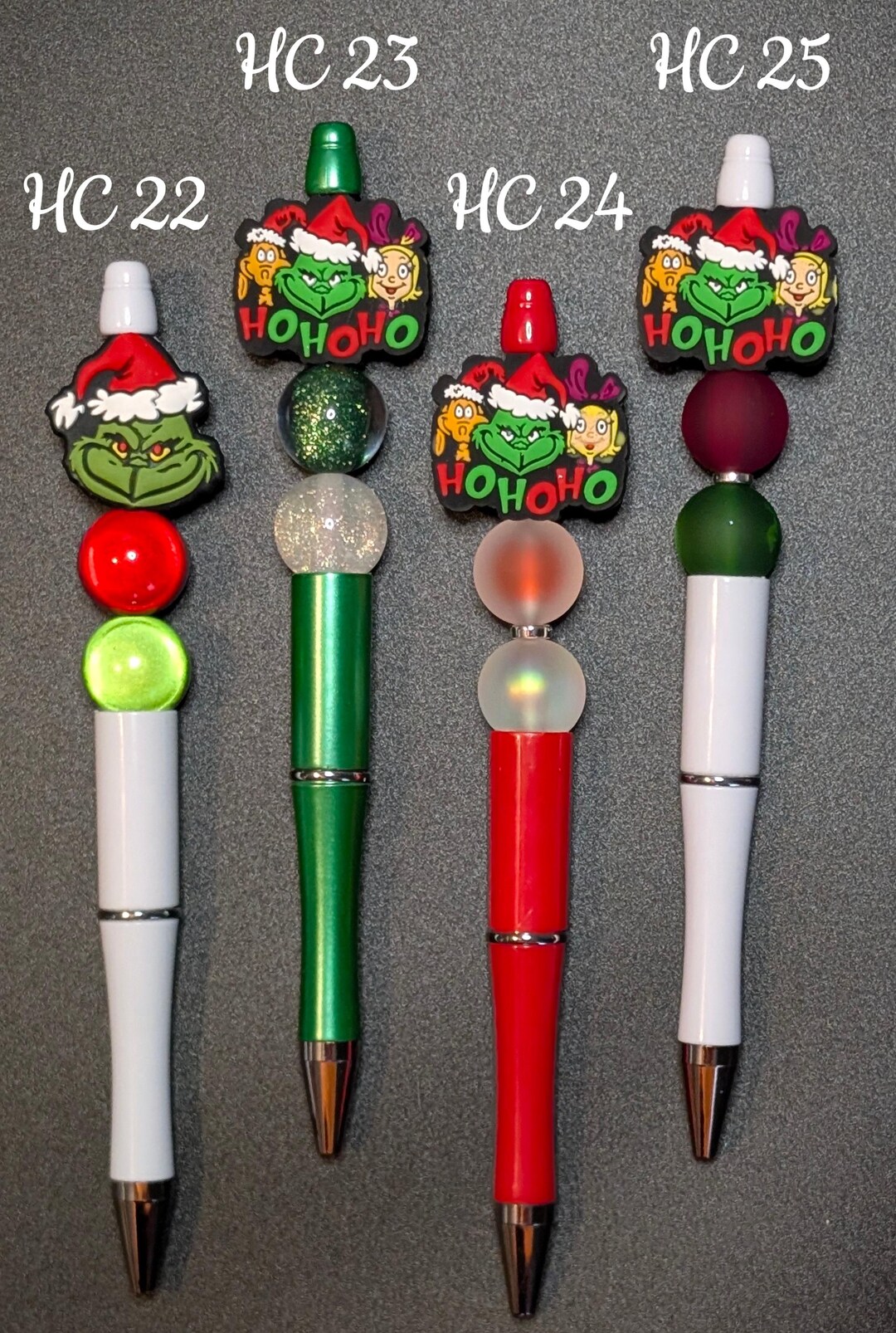 CHRISTMAS - Cartoon Characters - Grinch, Handmade Novelty Pens - Etsy