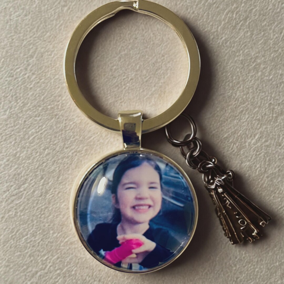 Custom 25mm Glass Dome Keychain – Personalized Photo- Unique Handmade ...
