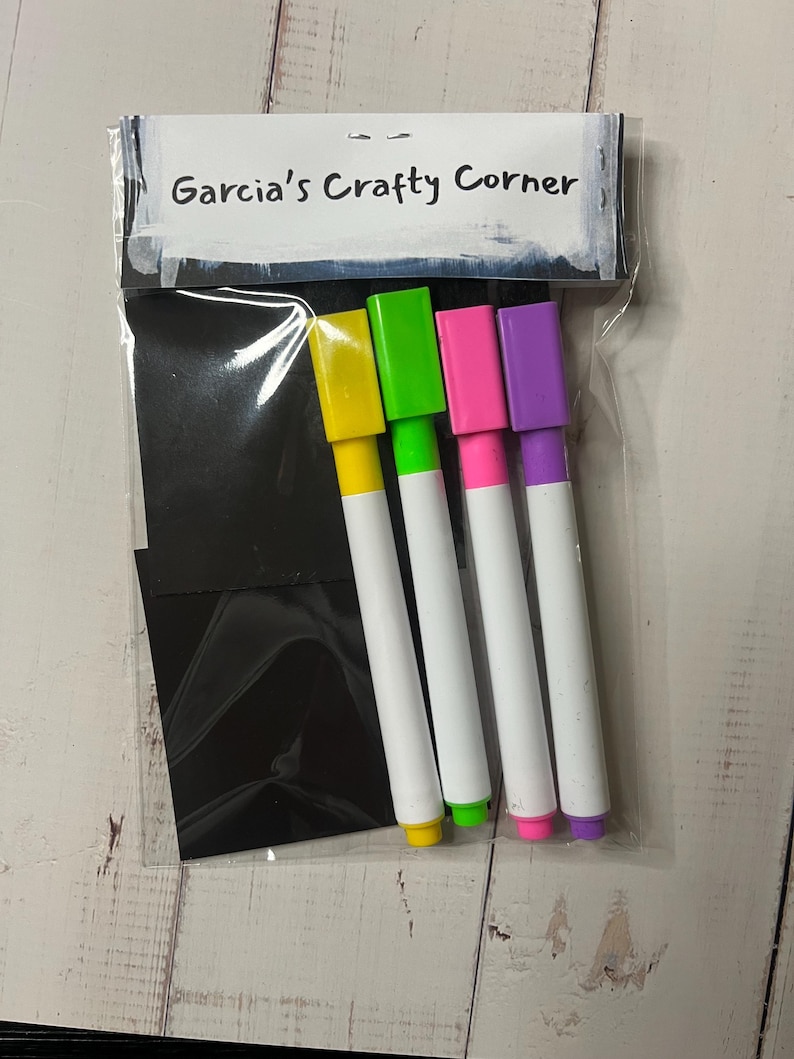 DIY Coloring Magnet Kit: Reusable Magnets & Markers, Party Favor - Etsy