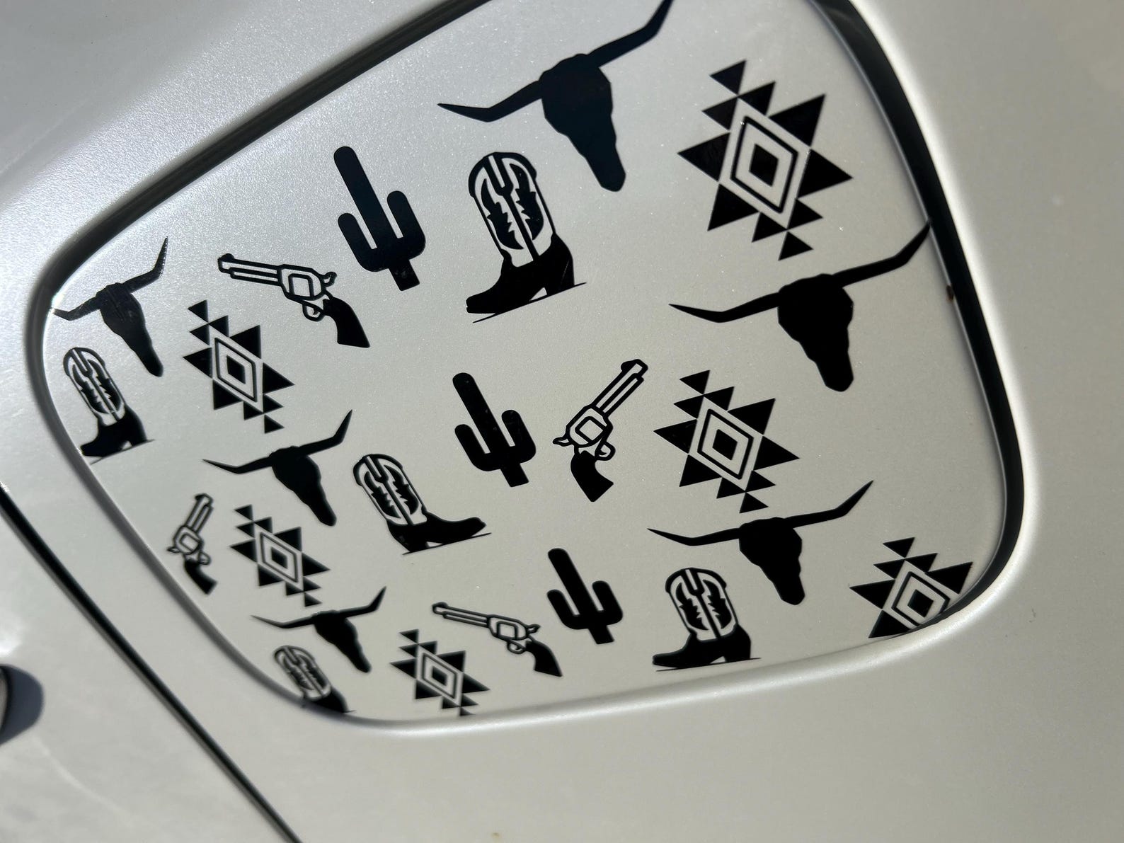 Western Gas Cap Car Decal, Car Window Decal, Vinyl Decal Sticker, Car ...