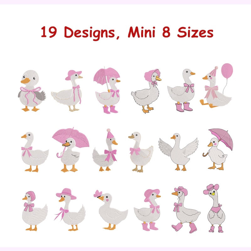 Embroidery Geese Dst - Etsy