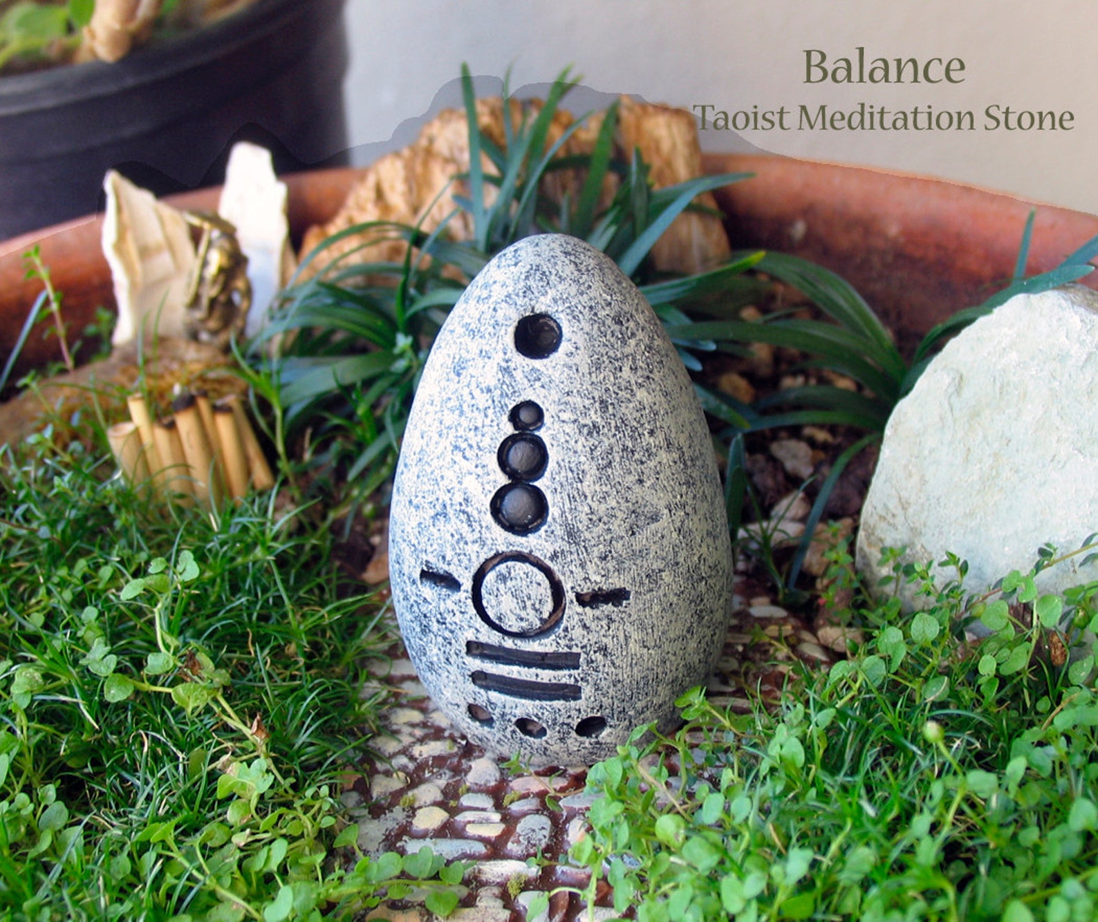 Balance Handcrafted Taoist Meditation Altar Stone | Etsy