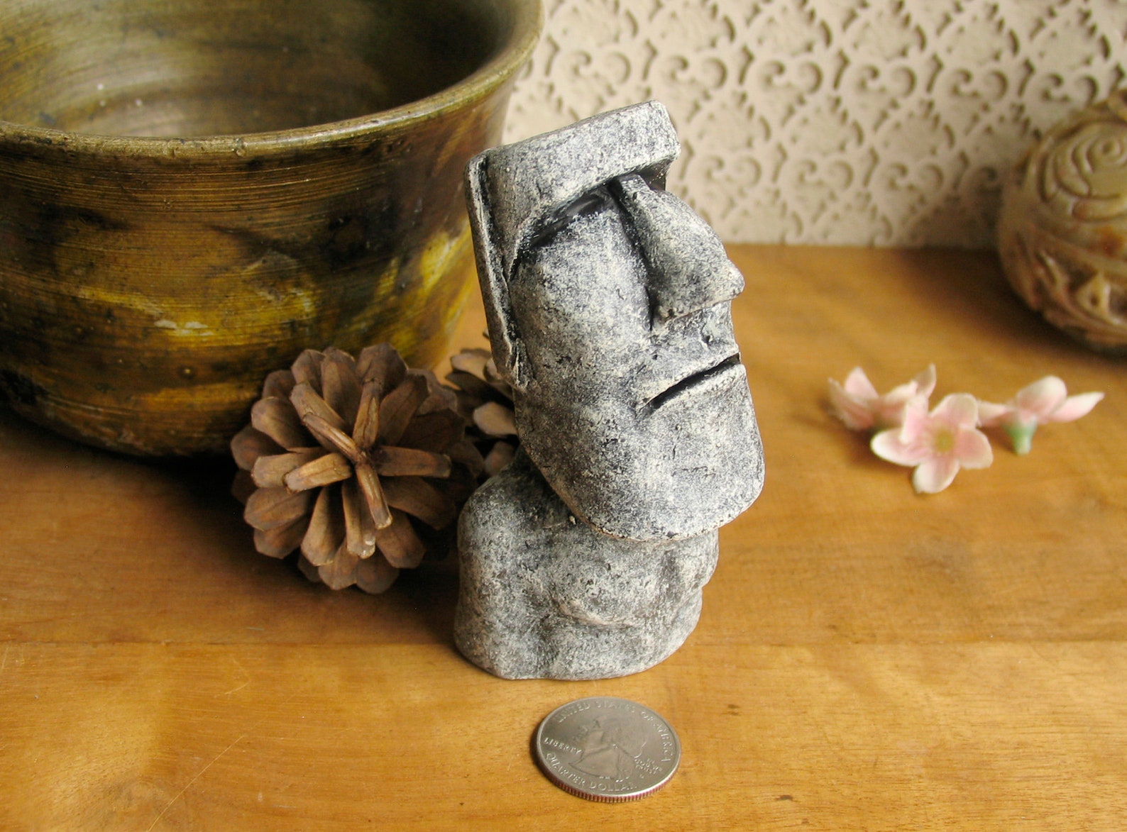 Miniature Moai Statue of Easter Island Rapa Nui Monolith | Etsy