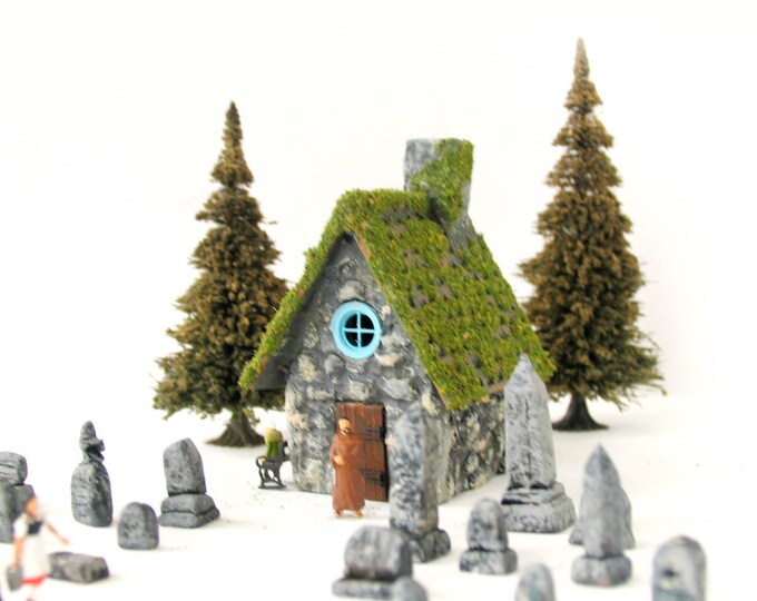 The Hermitage Cemetery and Caretakers Cottage Handmade Miniature ...