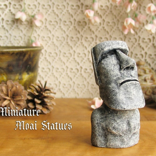 Miniature Moai Statue of Easter Island Rapa Nui Monolith - Etsy