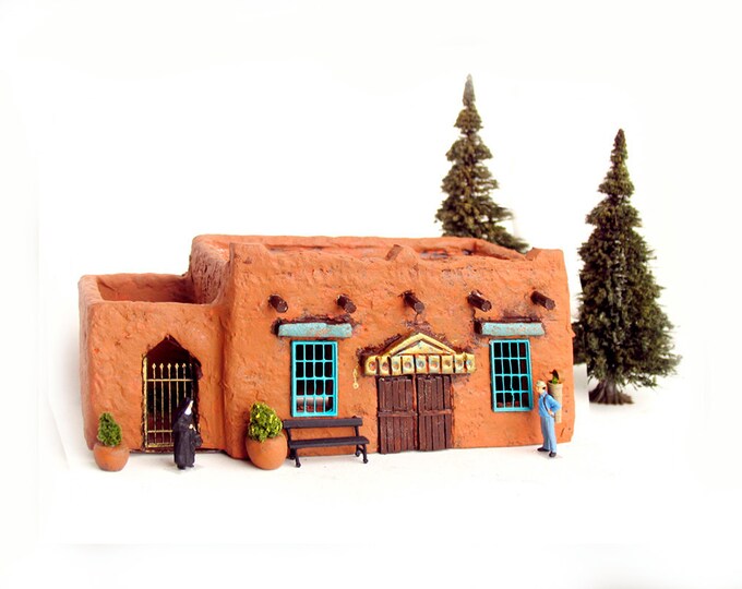 Santa Fe Hermitage - Handmade and Hand-painted Miniature Adobe Monastic ...