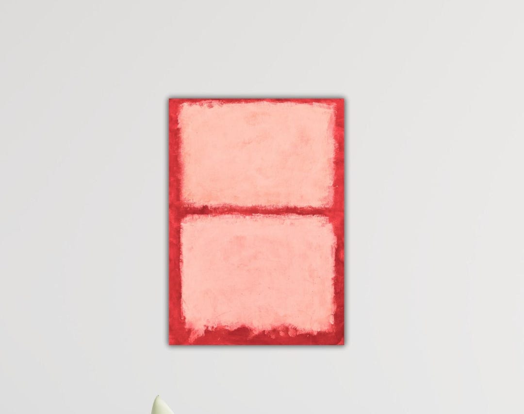Mark Rothko Pink and Red Wall Decor Rothko Wall Art Mark Rothko Poster ...