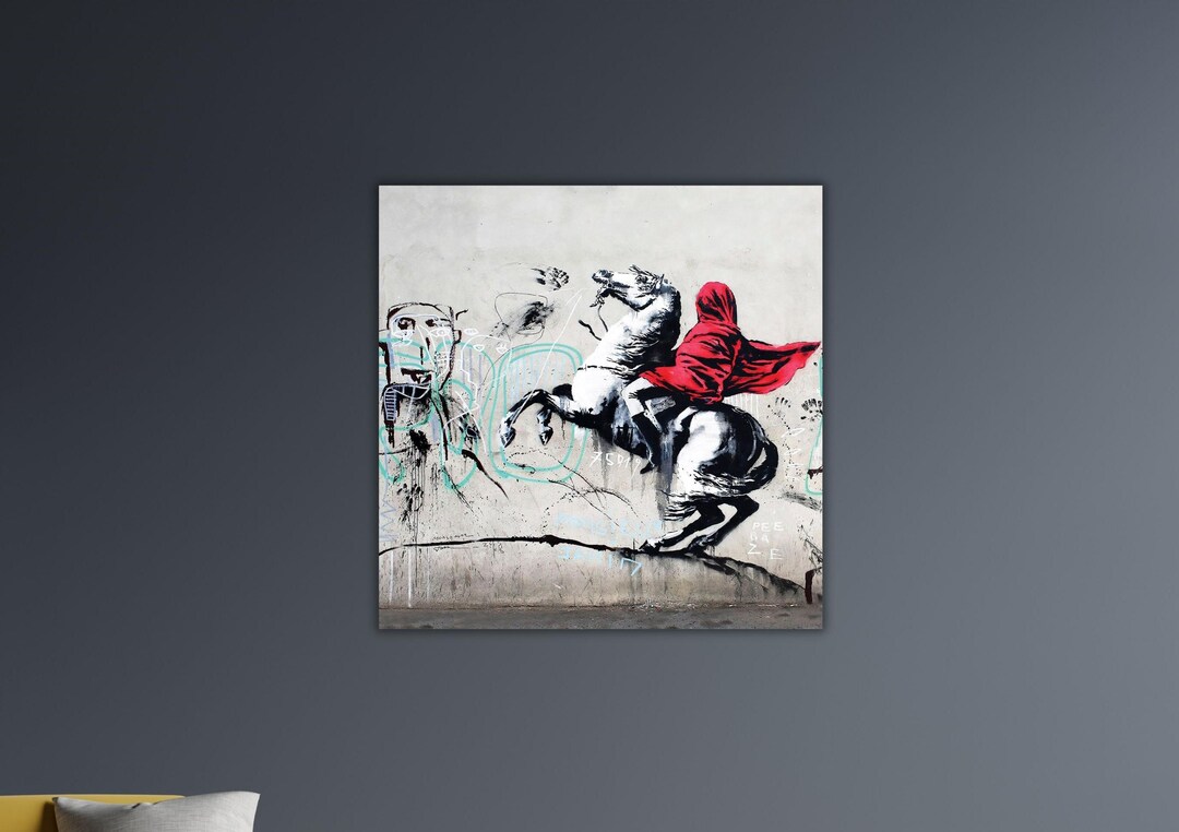 Banksy Napoleon Crossing the Alps Canvas Modern Canvas Graffiti Wall ...