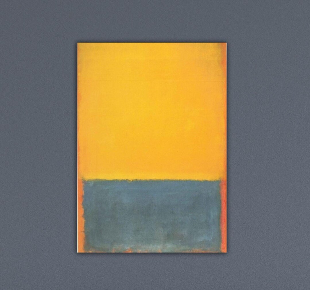 Mark Rothko Yellow Grey Wall Decor Art Rothko Wall Art Rothko Poster ...