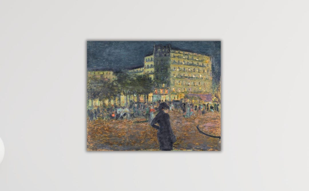Pierre Bonnard. Place Pigalle at Night 1905–1908 Poster Bonnard Wall ...