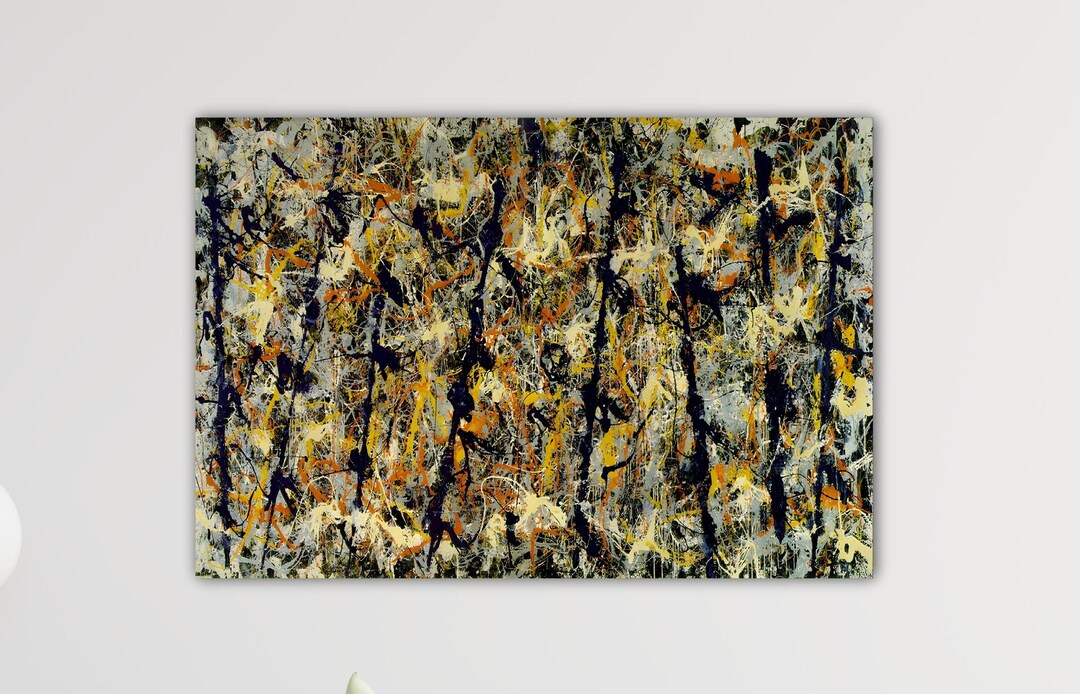 Jackson Pollock Blue Poles 1952 Canvas Pollock Poster Gift of Home ...