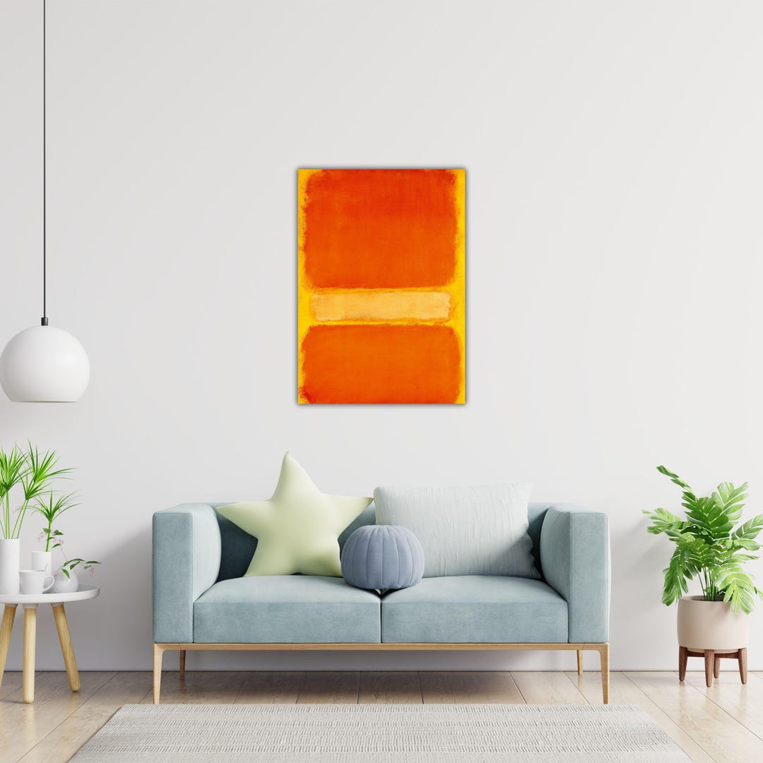 Mark Rothko Orange and Yellow Poster Rothko Wall Art Rothko Canvas Mark ...