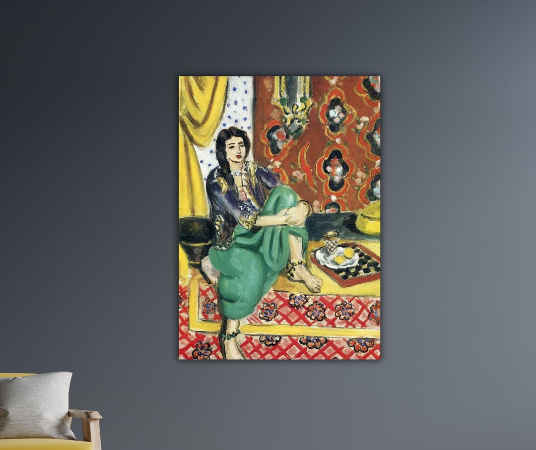 Henri Matisse Odalisque Sitting With Board 1928 Canvas Matisse Poster ...