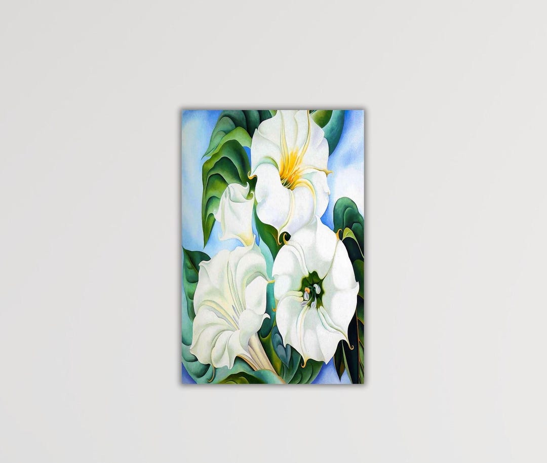 Georgia O'keeffe Jimson Weed Wall Art Okeeffe Poster Georgia Okeeffe ...