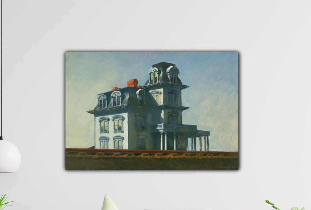 Edward Hopper House by the Railroad Poster Office Decor Hopper Canvas ...