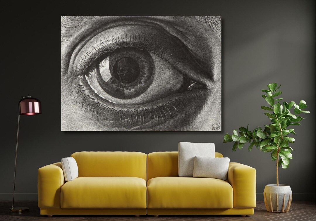 The Eye by Maurits Cornelis Escher Canvas,ready to Hang Wall Art,dutch ...