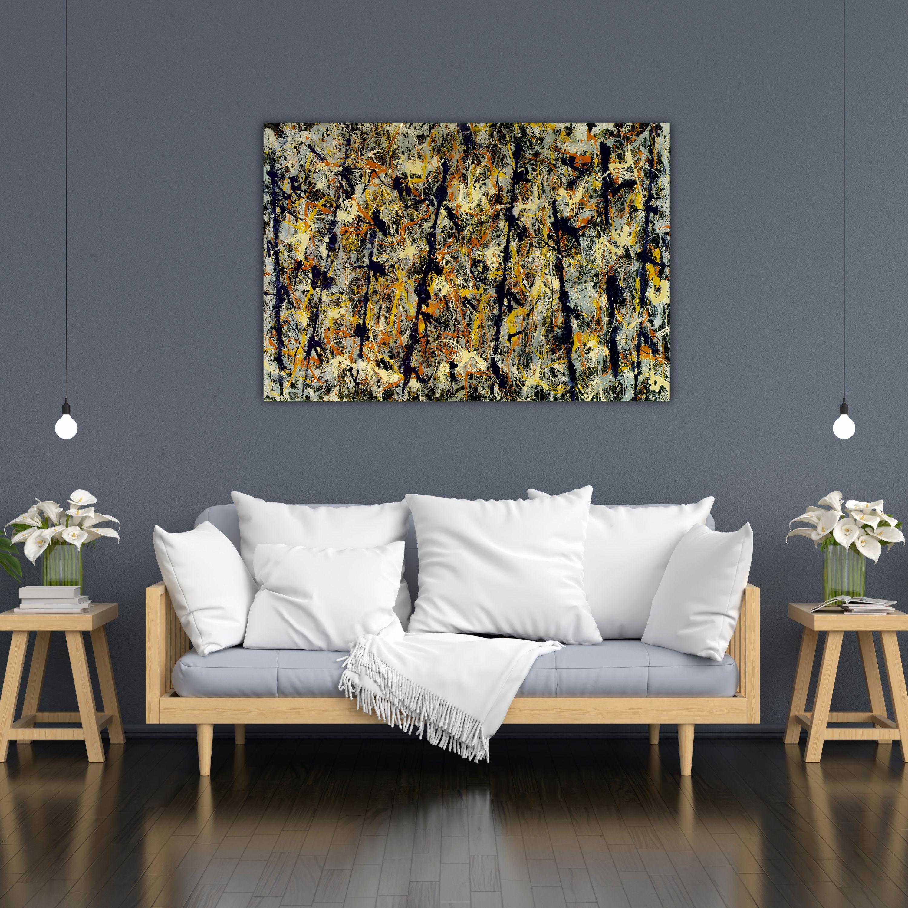 Jackson Pollock Blue Poles 1952 Canvas Pollock Poster Gift of Home ...