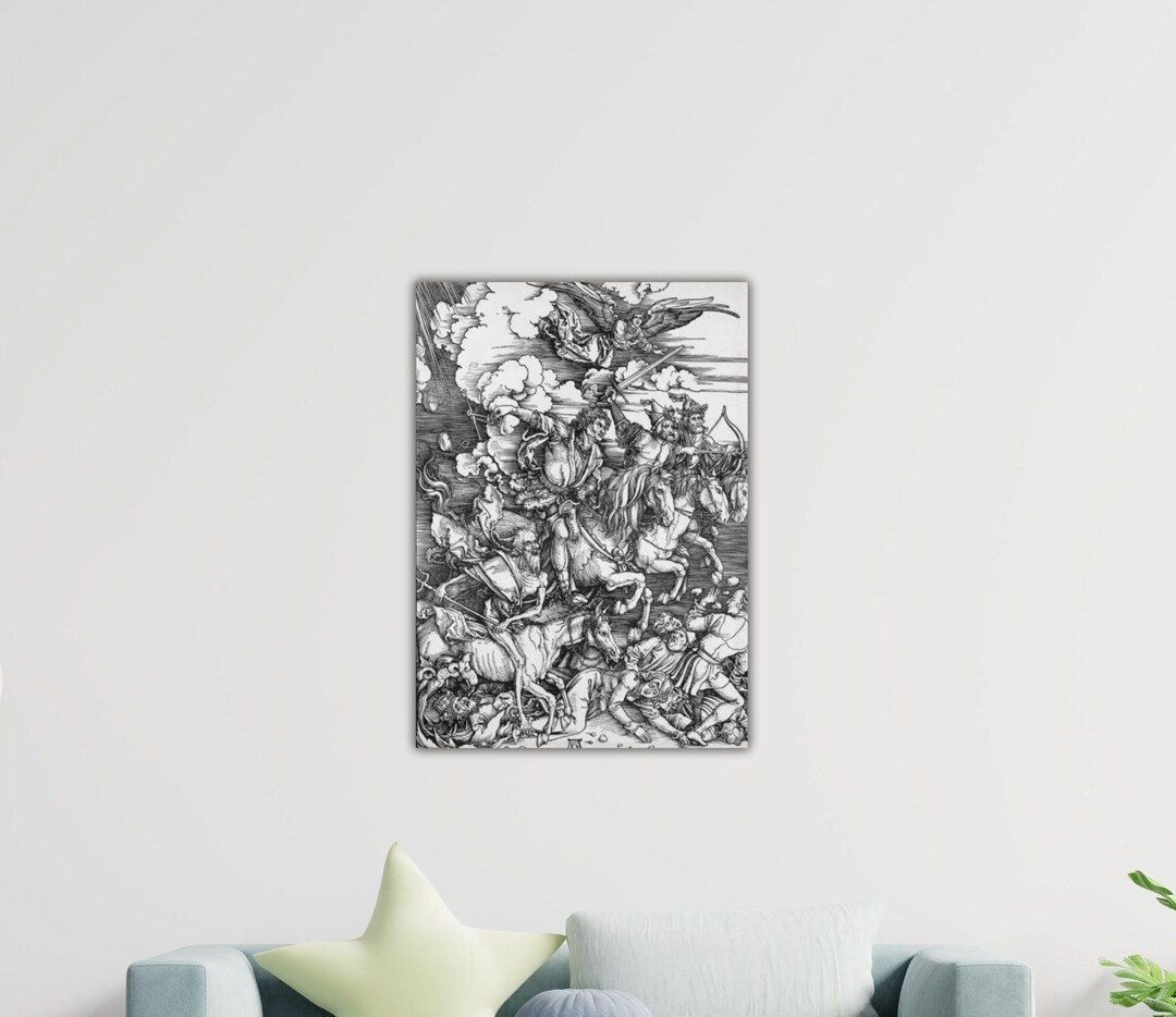 Albrecht Dürer the Four Horsemen of the Apocalypse Poster Dürer Canvas ...